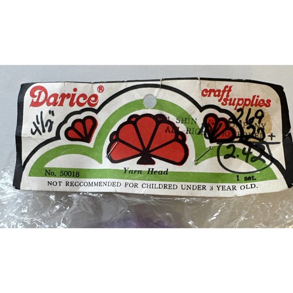 Darice | Office | Vintage Darice Craft Supplies Large Doll Head With ...